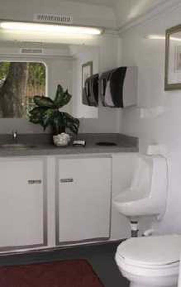 Two Stall Restroom Trailer | Royal Restrooms California